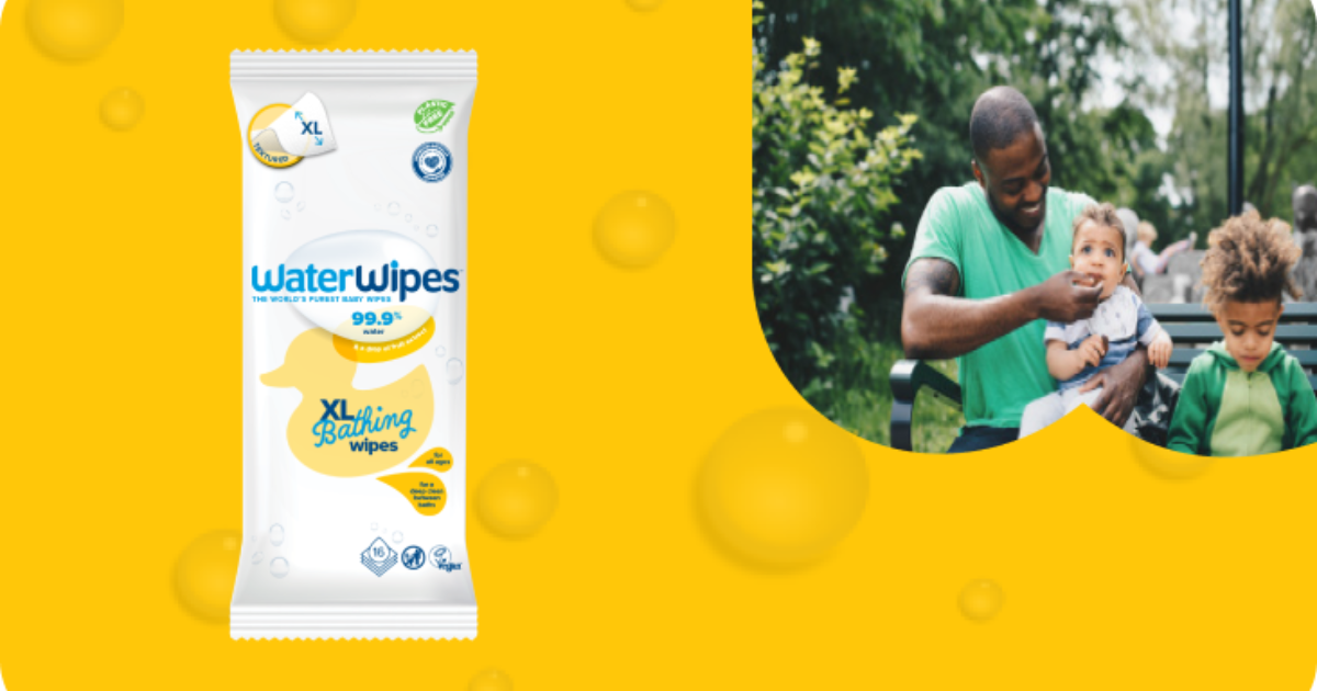 Sensitive Plus XL Bathing Baby Wipes | WaterWipes UK