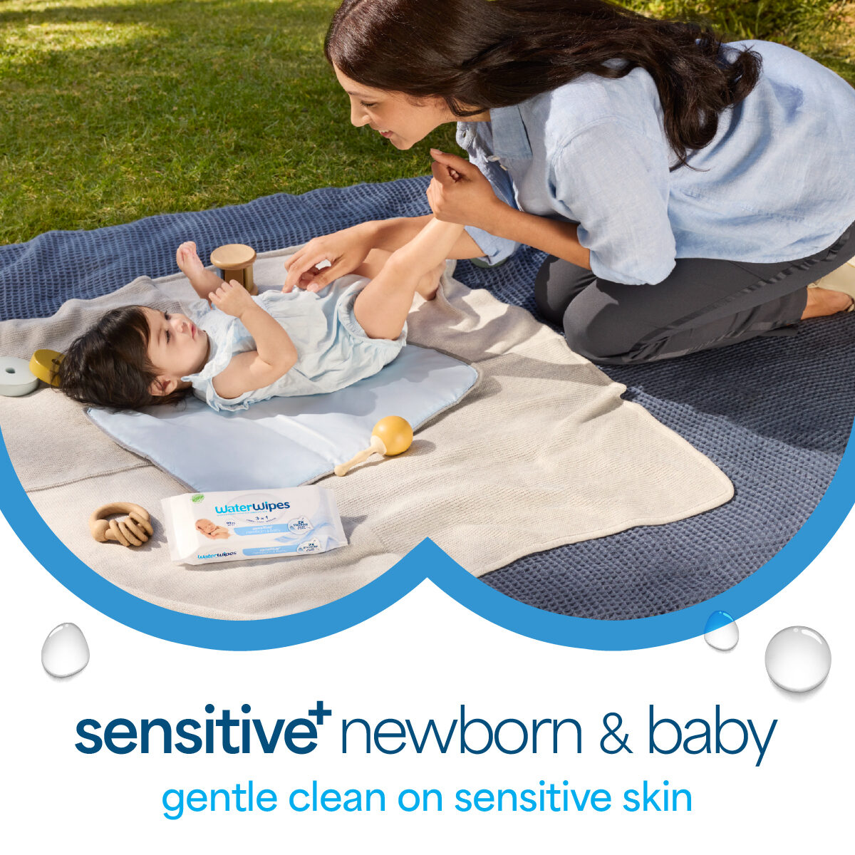 Sensitive Plus Original Baby Wipes for Newborns | WaterWipes