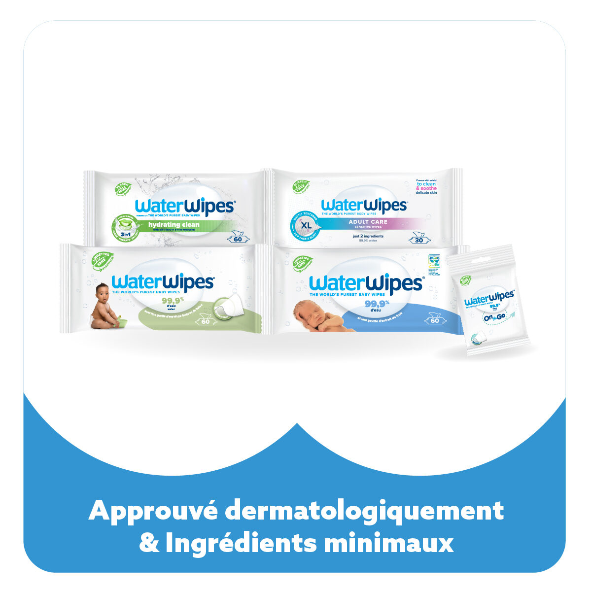 WaterWipes® Lingettes Texturées | WaterWipes FR